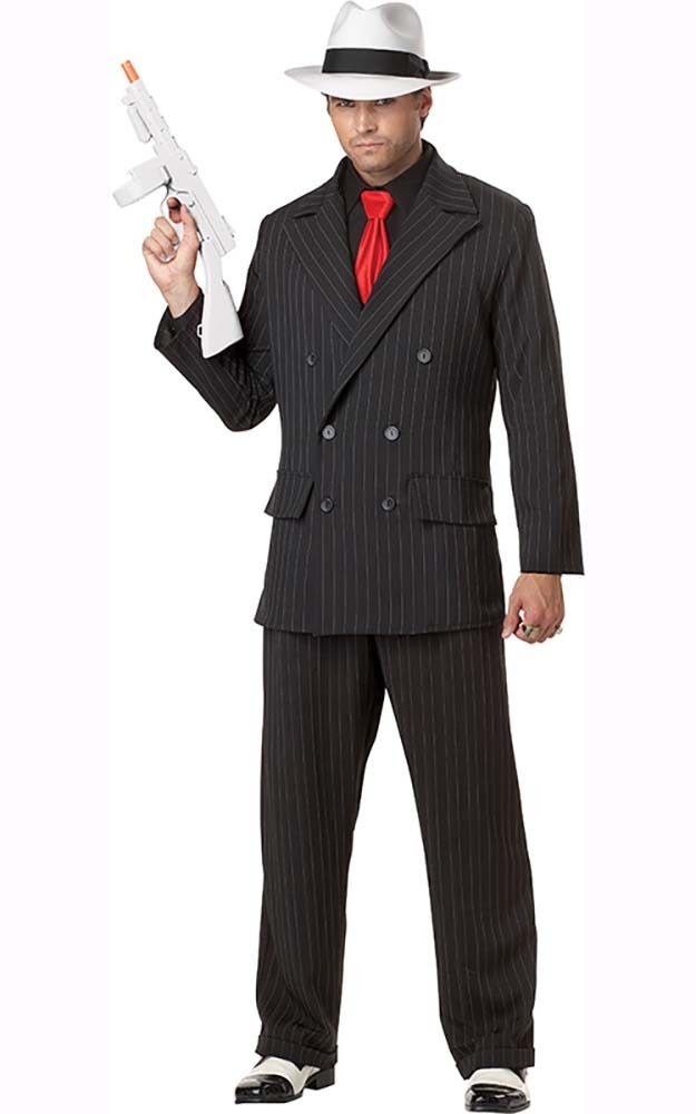 Mob Boss Adult Gangster Al Capone Costume - CALIFORNIA