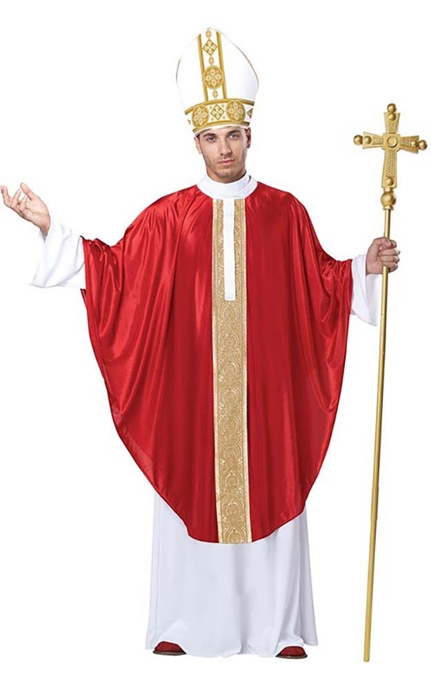THE POPE PRIEST CATHOLIC BIBLICAL ADULT MENS FANCY DRESS HALLOWEEN ...