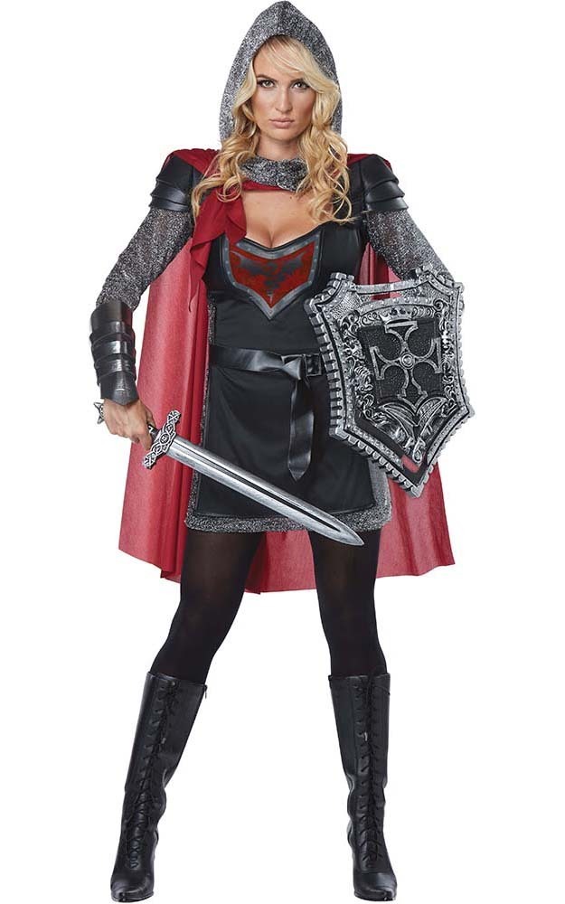 Valorous English Knight Adult Medieval Costume - CALIFORNIA