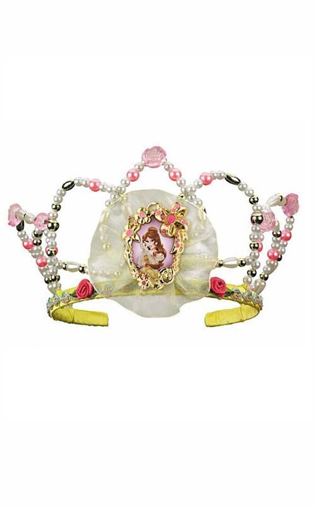 LICENSED PRINCESS BELLE BEAUTY AND THE BEAST DISNEY TIARA GIRLS CHILD ...
