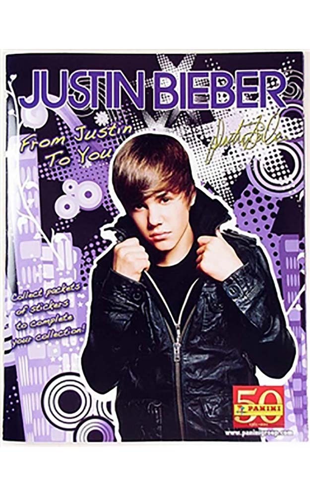 LICENSED JUSTIN BIEBER STICKER ALBUM BOOK | eBay