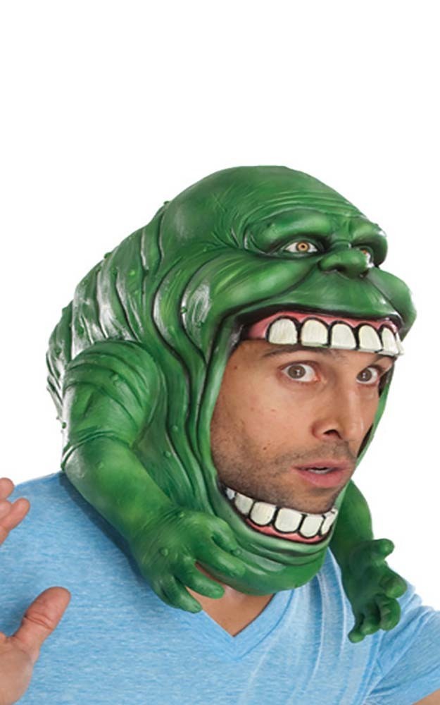 Licensed Ghostbusters Slimer Headpiece Costume Mask Fancy Dress ...
