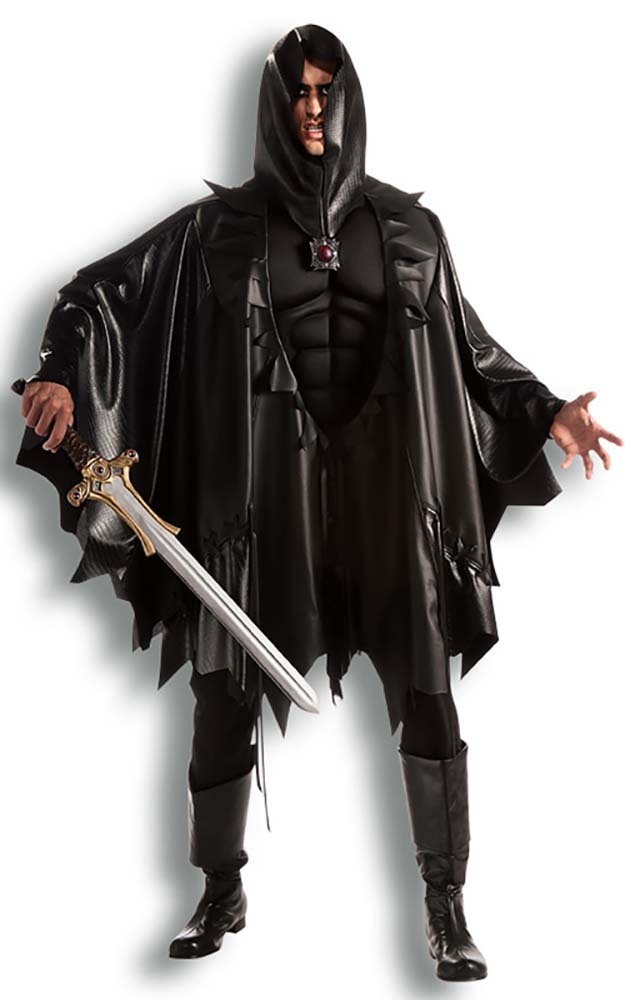 ADULT MENS HIGHWAY MAN DEVIL FANCY DRESS MUSCLE HALLOWEEN DARK EVIL COSTUME