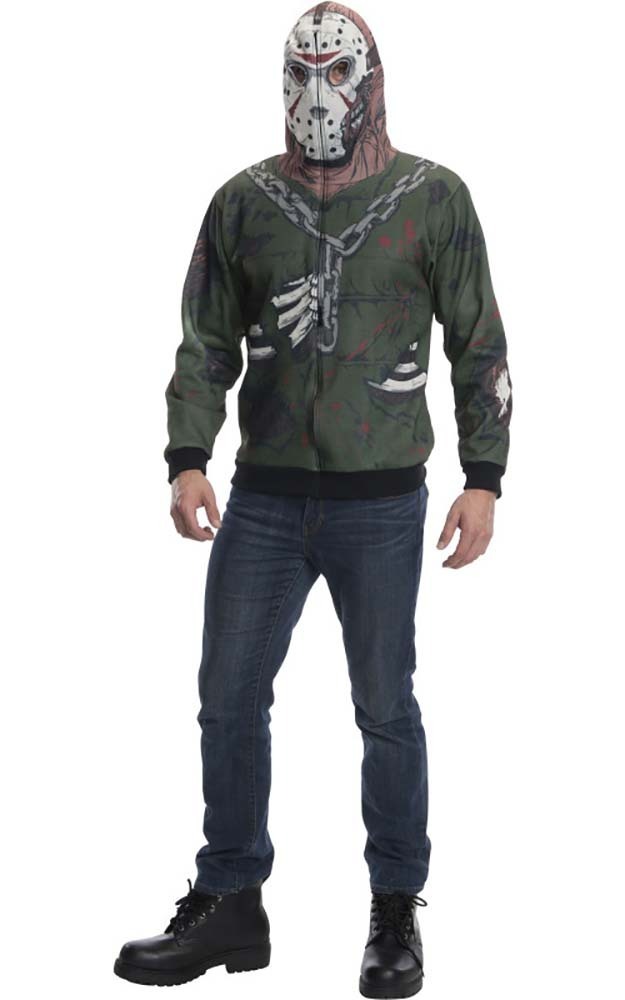 JASON VOORHEES FRIDAY THE 13TH ADULT MENS LICENSED FANCY DRESS ...