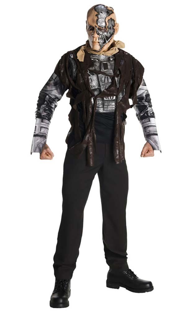 LICENSED ADULT DELUXE T600 TERMINATOR 4 FANCY DRESS HALLOWEEN COSTUME ...