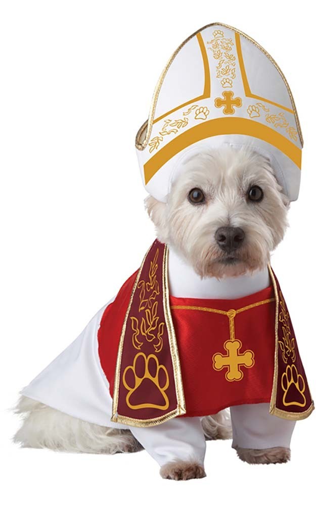 Holy Hound Priest Pope Pontif Dog Costume - CALIFORNIA