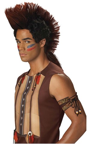American Indian Native Warrior Mohawk Wig - CALIFORNIA